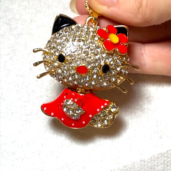 Custom jewelry | Jewelry | Hello Kitty Cat Pin Or Necklace | Poshmark